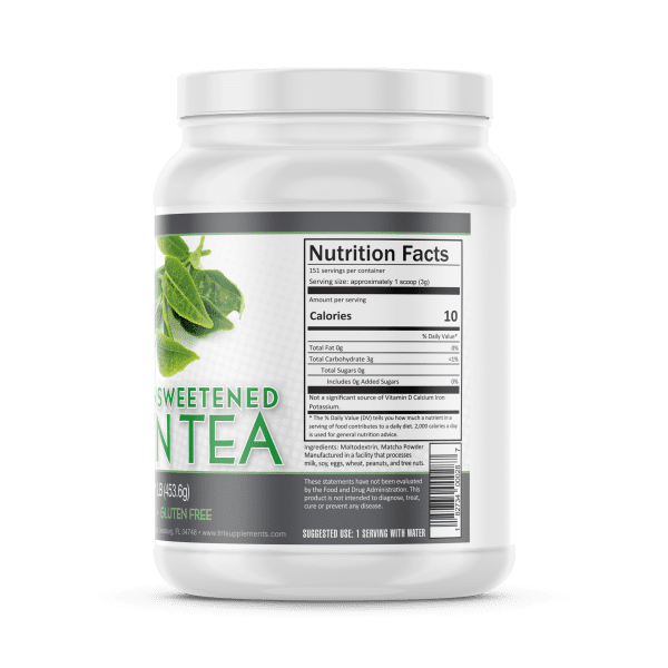 Matcha Green Tea Unsweet 1 lb - Total Nutrition Technology